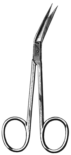 IRIS SCISSORS, ANGLED 11.5CM — Le Naturaliste